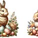 Easter Bunny Digital Files Easter Clipart - Etsy