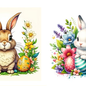 Easter Bunny Digital Files Easter Clipart - Etsy