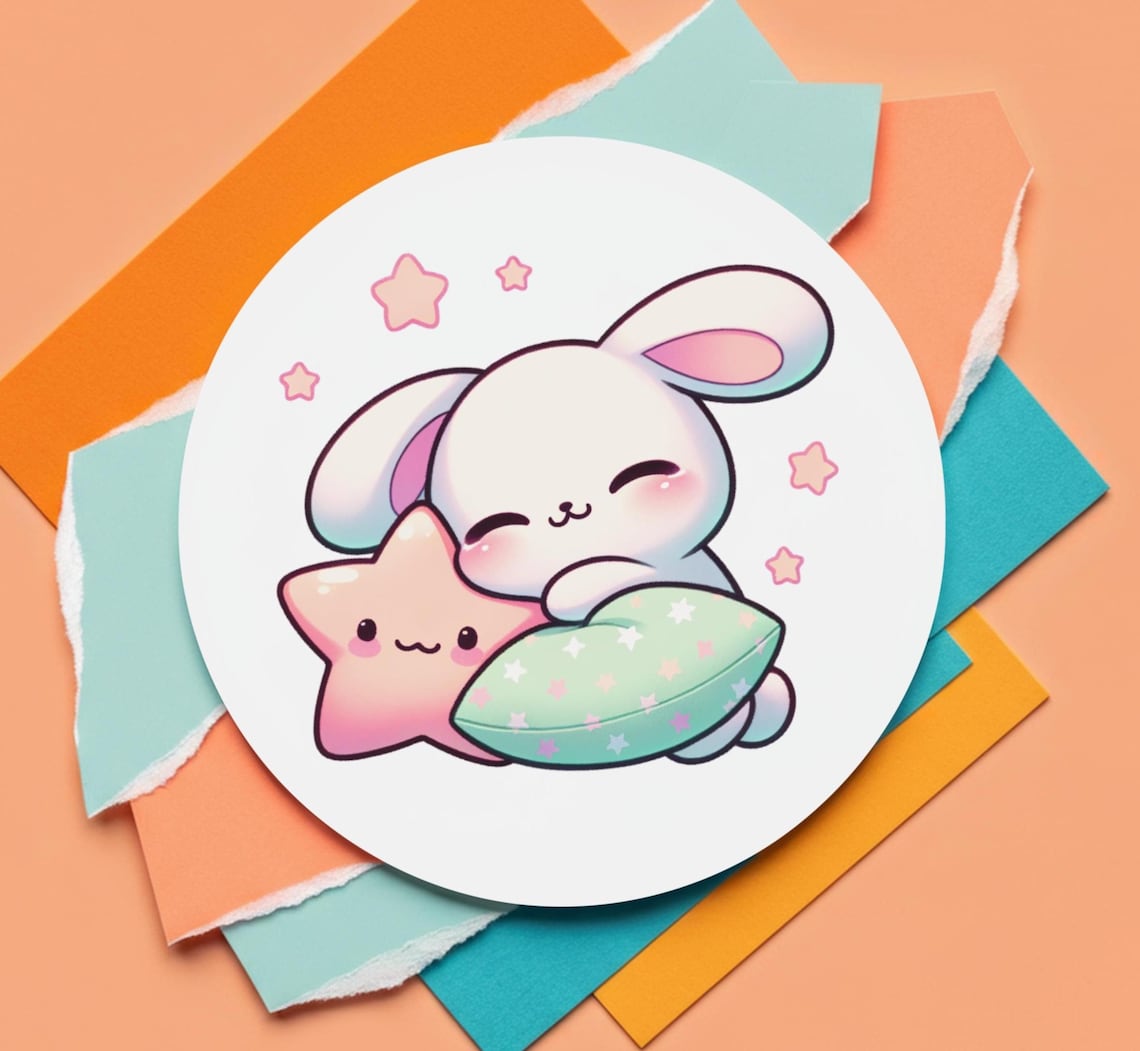 Cute Chibi Rabbit Clipart / Kawaii Bunnies Digital Files - Etsy