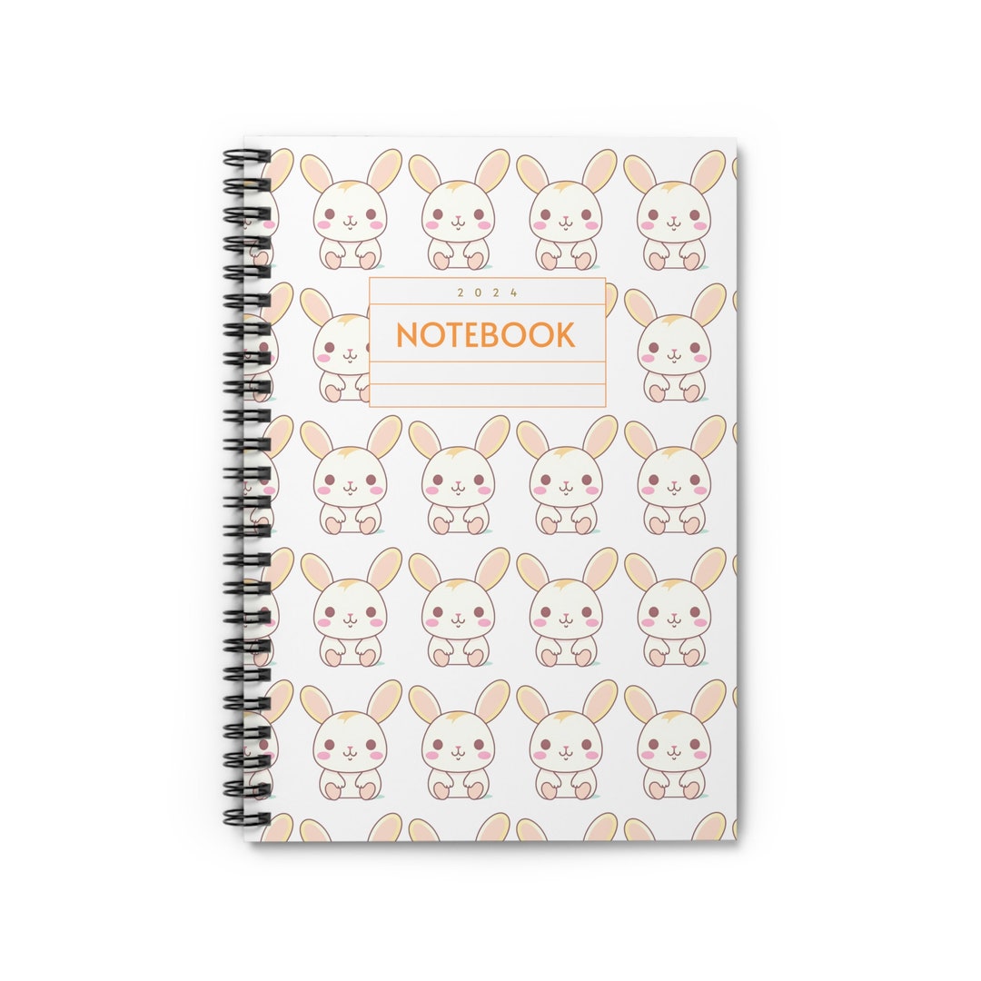Kawaii Notebook With Kawaii Bunnies - Etsy