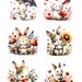 Autumn Bunny Digital Files Cute Bunny Clip Art Printable Rabbit - Etsy