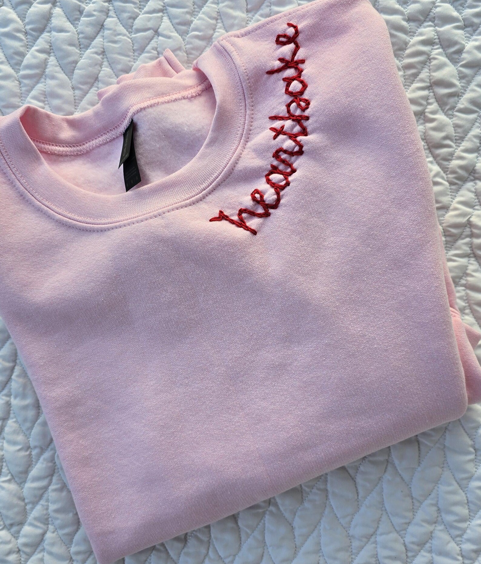 Custom Hand Embroidered Valentine's Sweatshirt | Mama Sweatshirt ...
