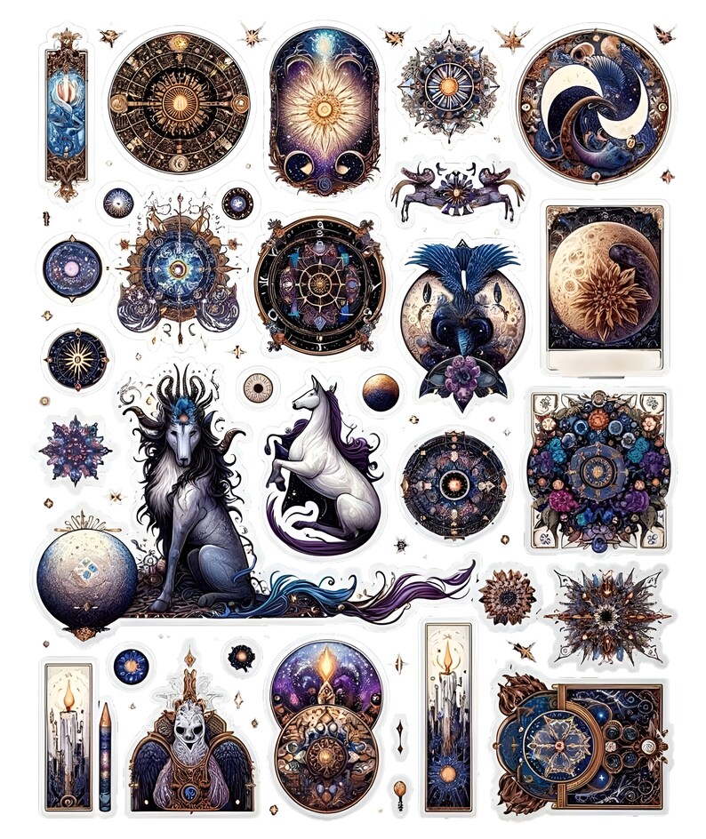 Magic Stickers. Magic Whispers: Mystical Magic Random Sticker Tarot ...