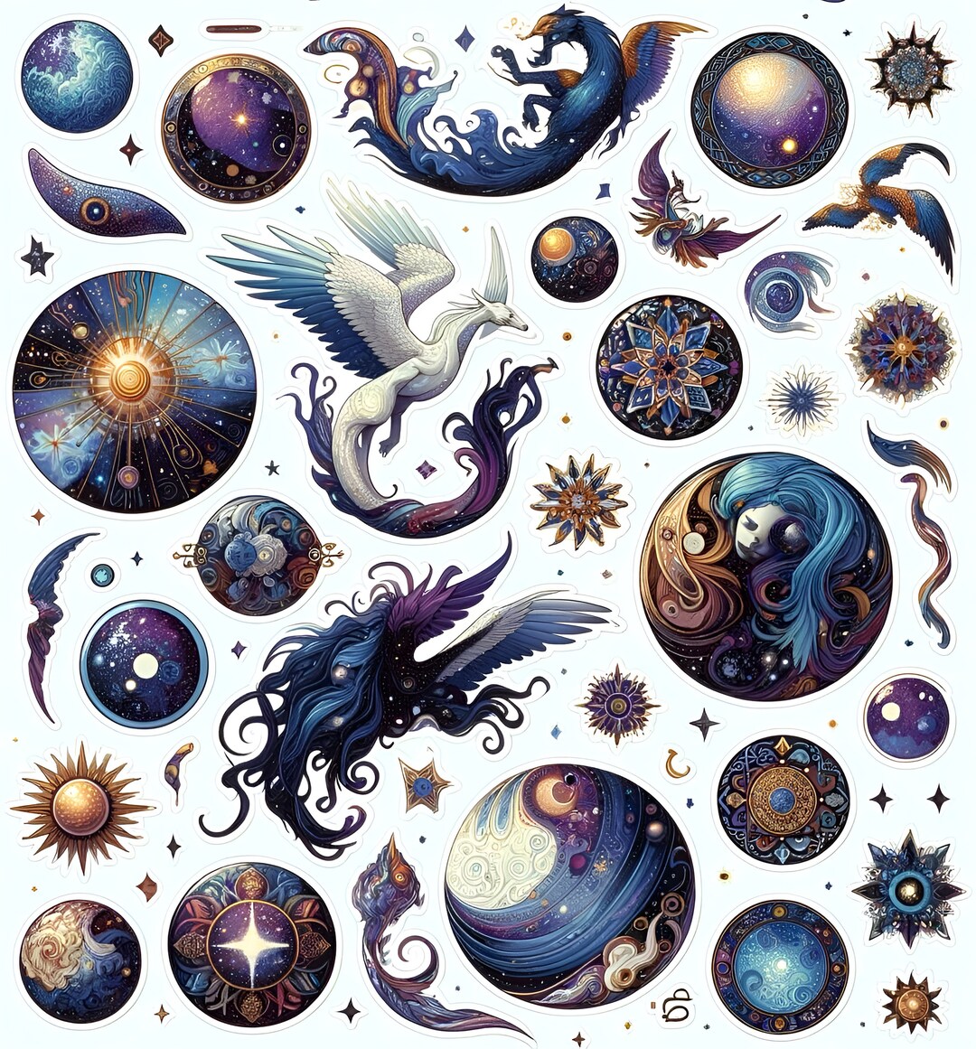 Magic Stickers. Magic Whispers: Mystical Magic Random Sticker Tarot ...