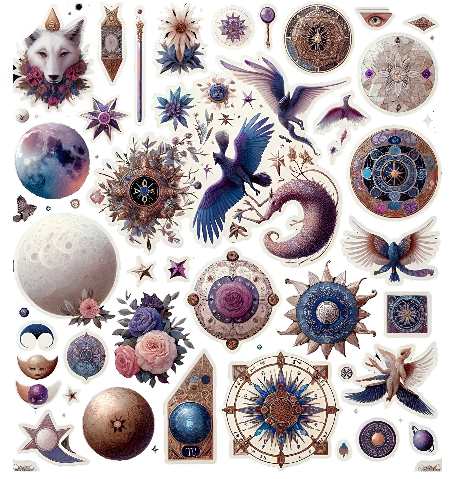 Magic Stickers. Magic Whispers: Mystical Magic Random Sticker Tarot ...