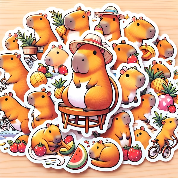 Capybara Stickers - Etsy