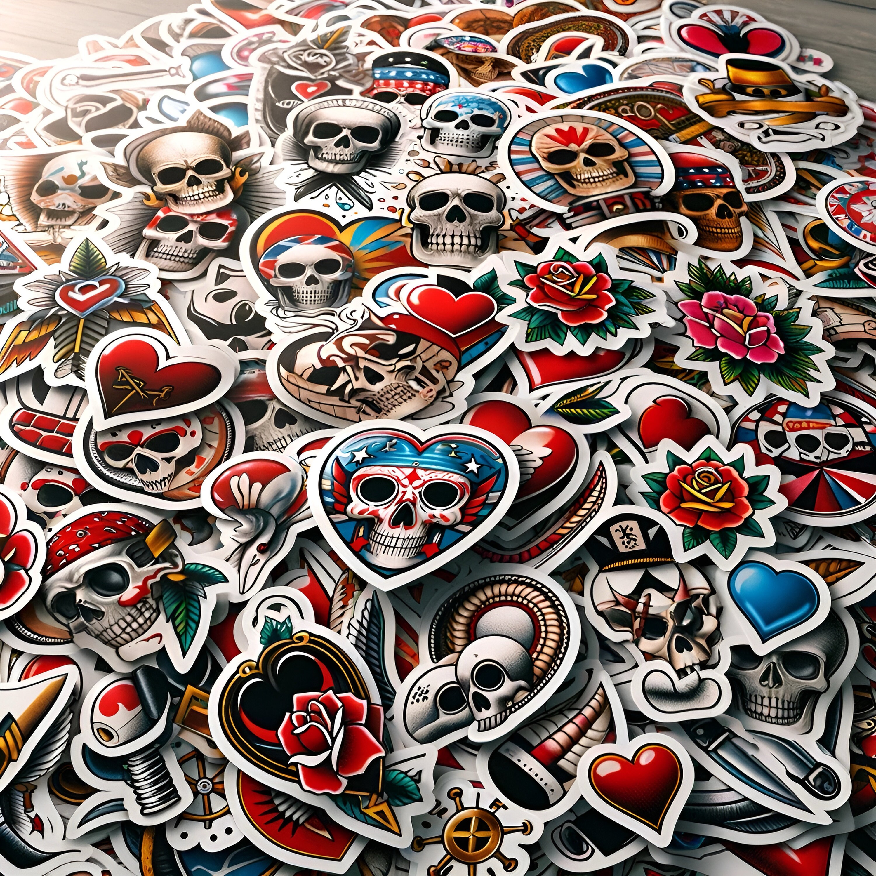 Old School Stickers. Inked Traditions: Random Old School Tattoo ...