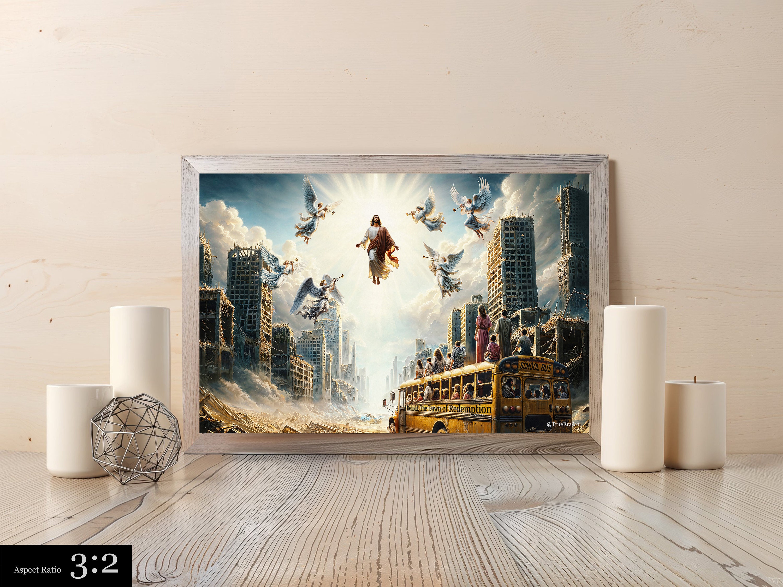 Jonathan Roumie as Jesus Artwork, the Chosen Inspired Second Coming ...