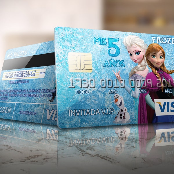 Credit Card Invitation - Etsy