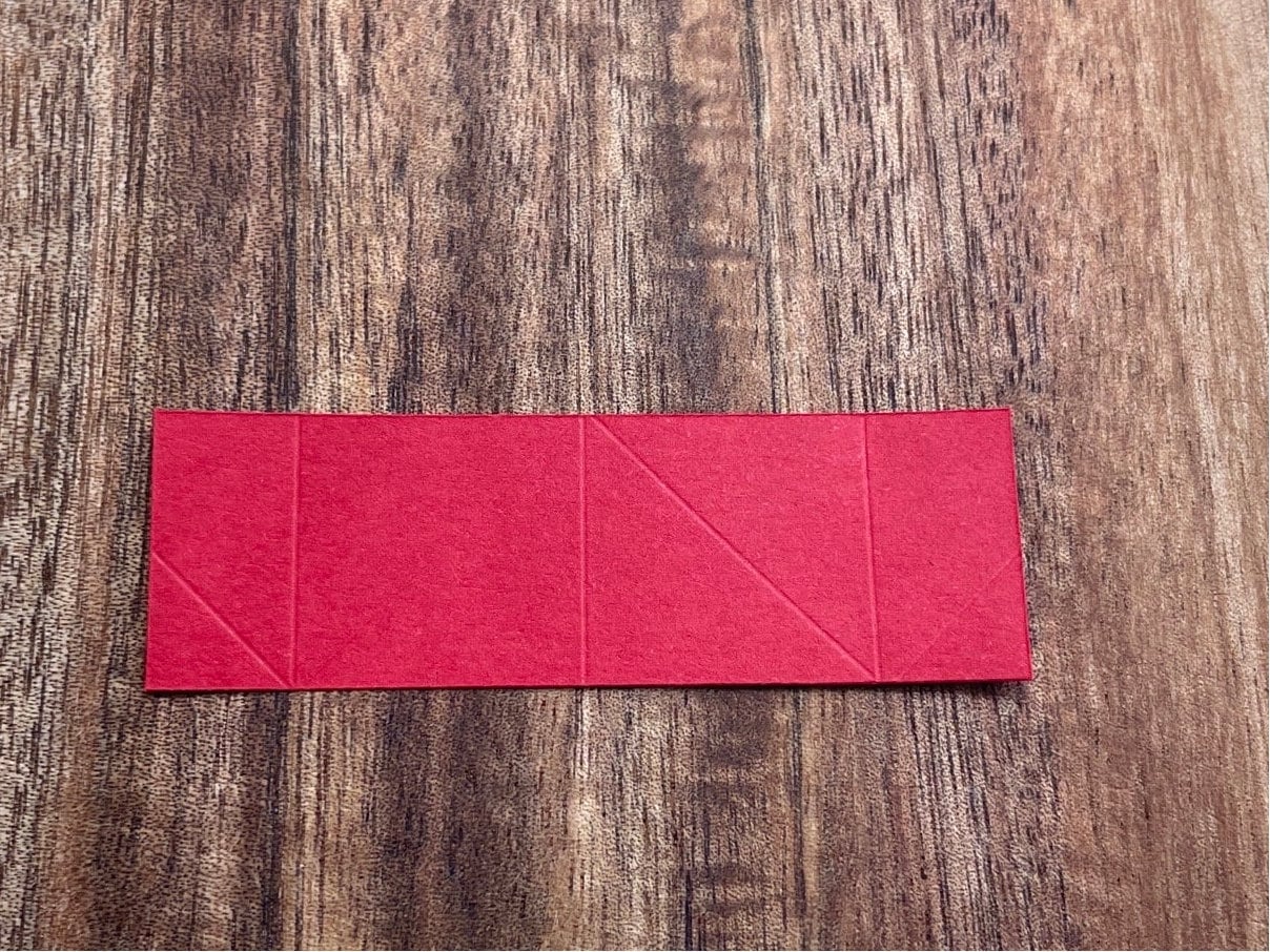 250 PC Red Handmade 3D Origami Triangle Creased Paper Size 1/32 - Etsy