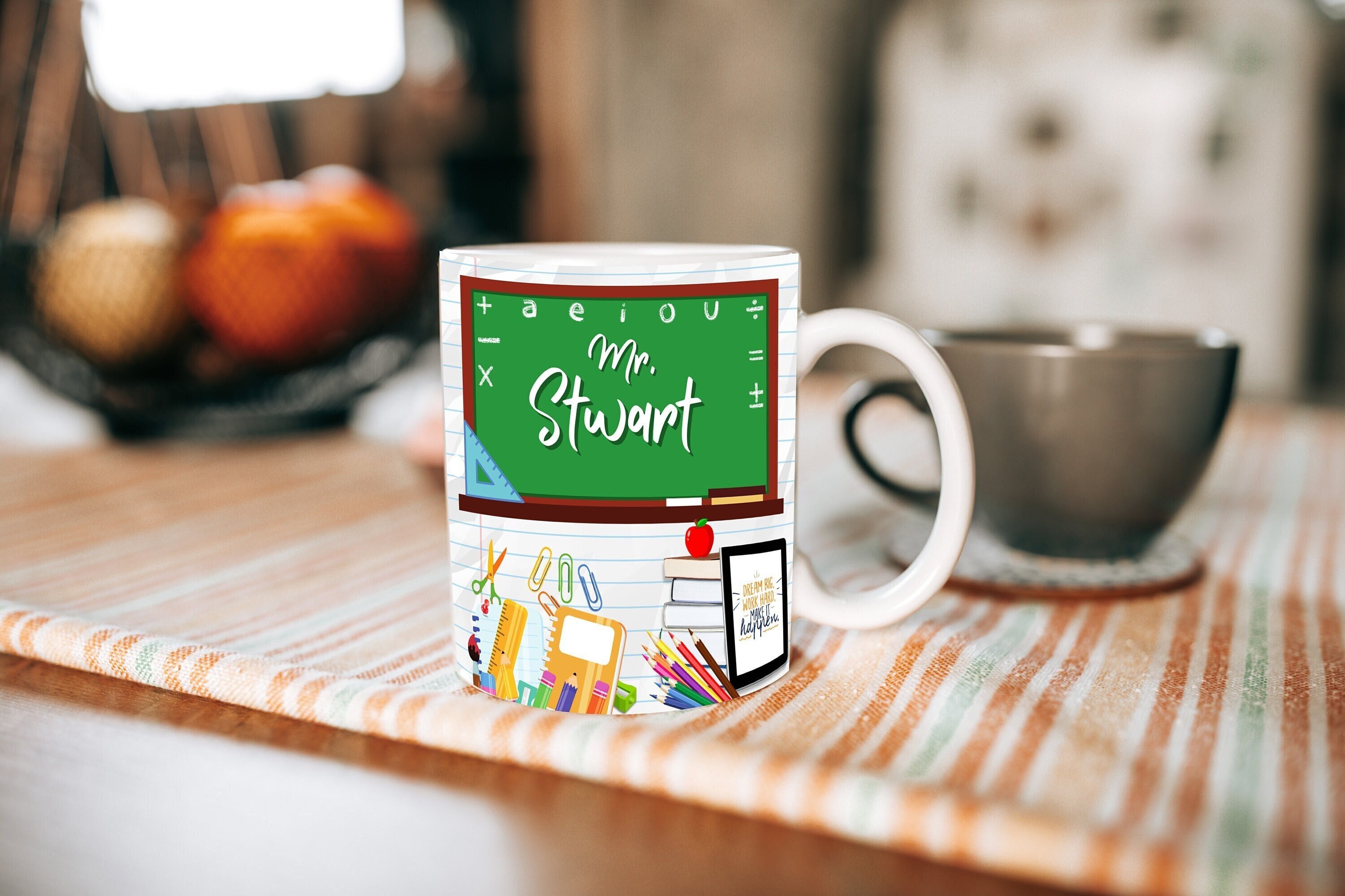 Teacher Mug Wrap Digital Sublimation Mug Wrap 11oz and 15oz Coffee Mug ...