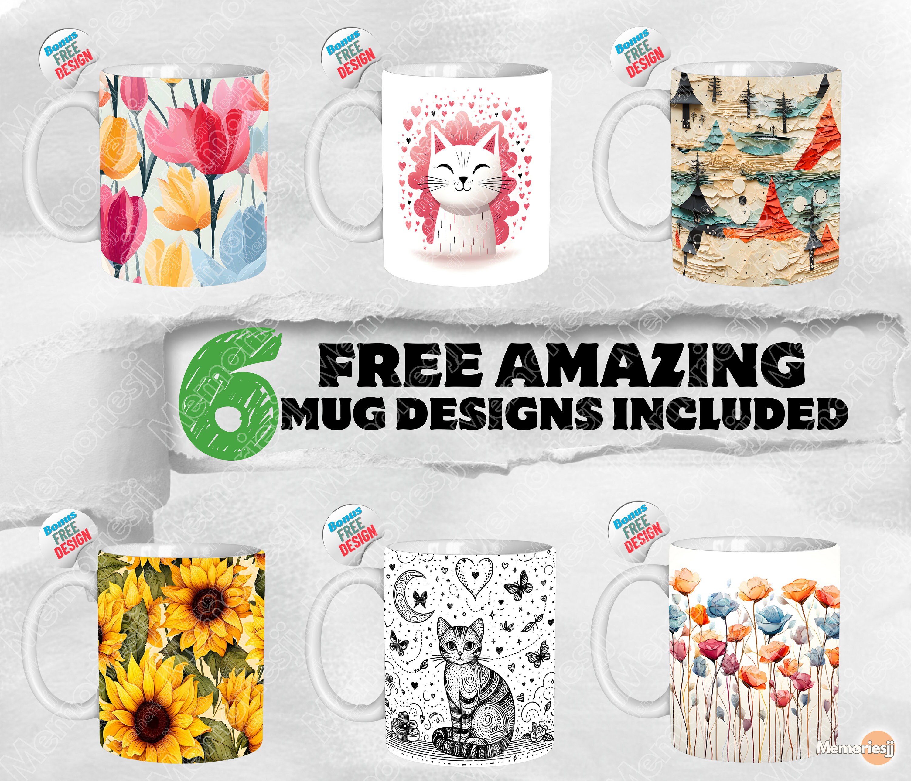 Custom Design for Mug| Digital Sublimation Mug Wrap PNG| 11oz Coffee ...