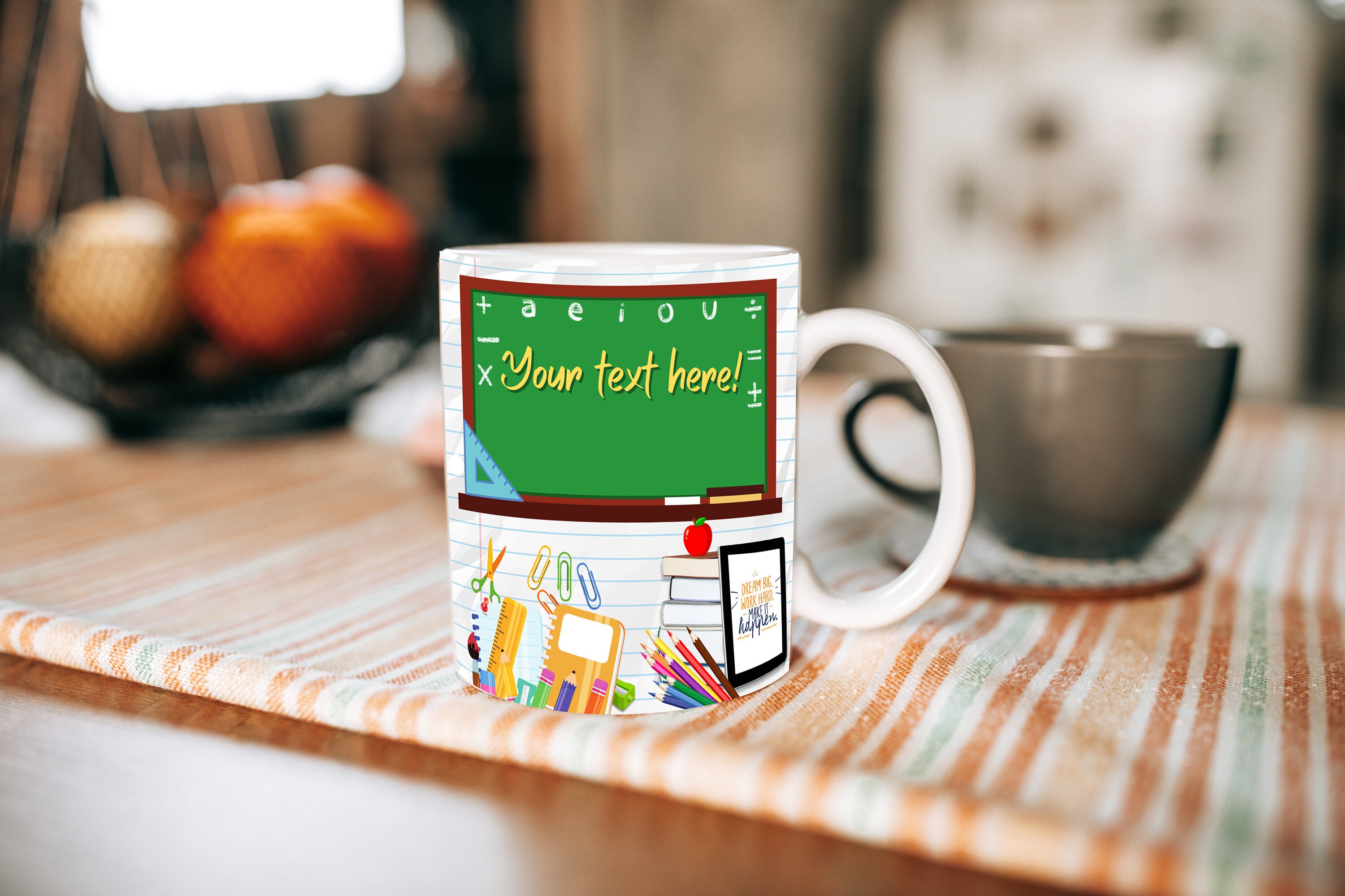 Teacher Mug Wrap Digital Sublimation Mug Wrap 11oz and 15oz Coffee Mug ...