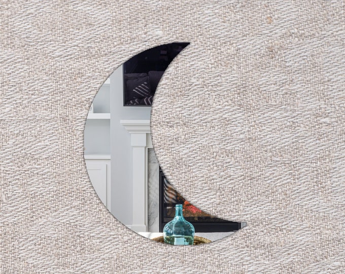 Gold Mirror Crescent Moon Wall Art - Etsy Canada