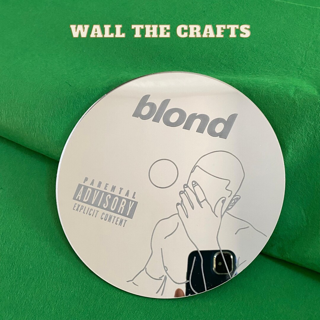 Frank Ocean Blonde Mirror Decor, Vinyl CD Poster College Dorm Decor ...