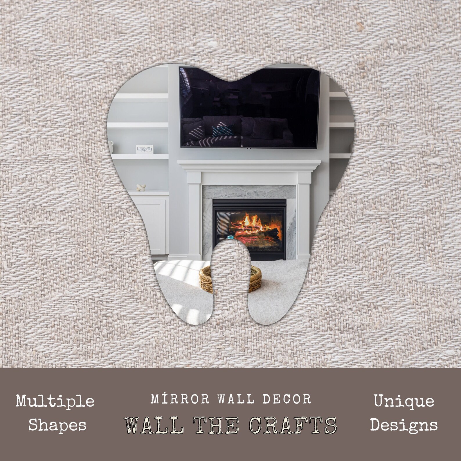 Decoration Tooth Shaped Acrylic Mirror, Teeth Wall Mirror, Tooth Mirror ...