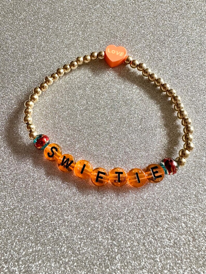 Swiftie Beaded Bracelet I Friendship Bracelet Taylor Swift Personalize ...