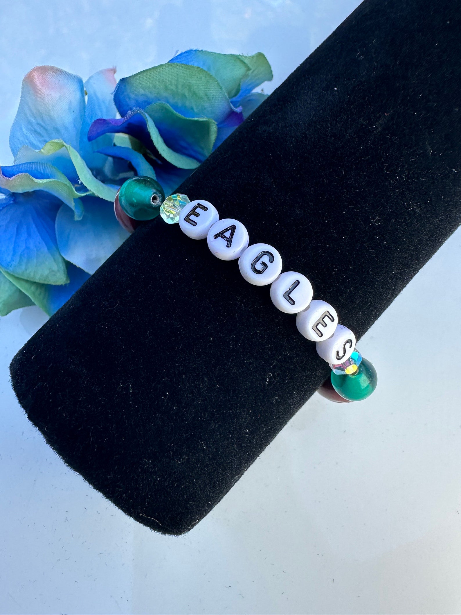 Philadelphia Eagles Beaded Bracelet | Game Day | Team Spirit | Football ...