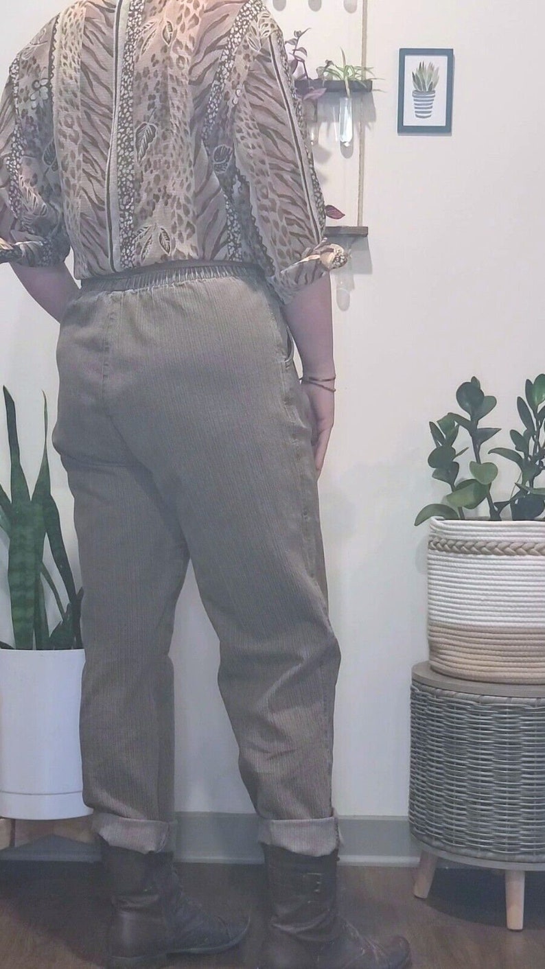 Bonworth Womens Shirt Size Large Brown Long Sleeve Button up Sheer - Etsy