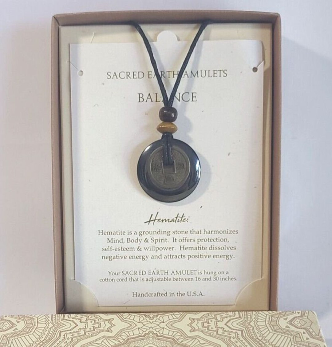 Sacred Earth Amulets Protection Hematite Positive Energy Stone Circle ...