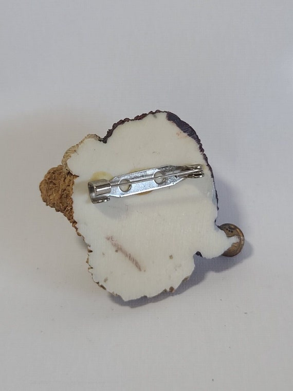 BOYDS BEARS Collection resin bear head Pin Christmas - Gem