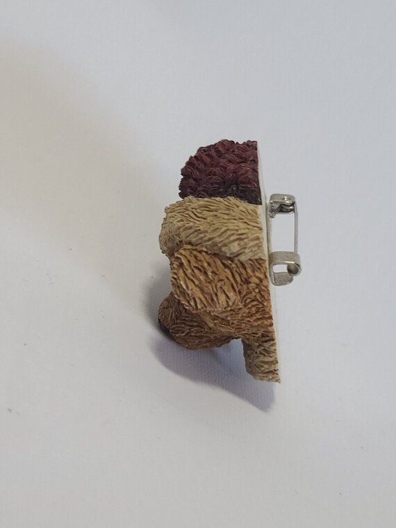 BOYDS BEARS Collection resin bear head Pin Christmas - Gem