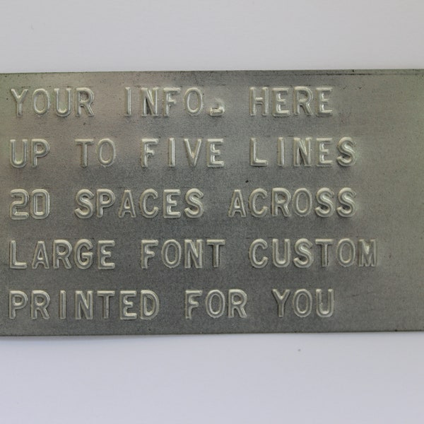 Vehicle Identification - Etsy