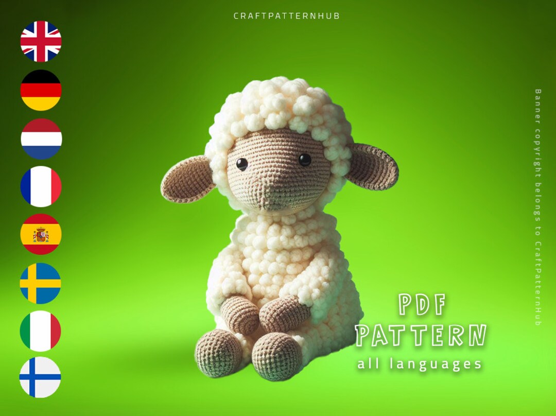 Sheep Crochet Pattern, Sheep Amigurumi Tutorial, Crochet Doll Pattern ...