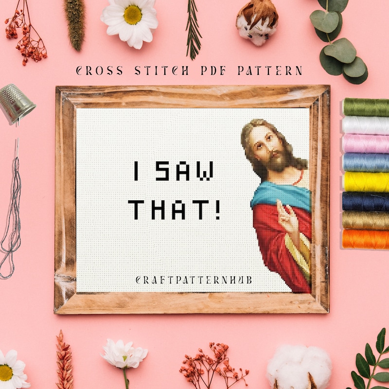 Jesus Cross Stitch Pattern - Etsy