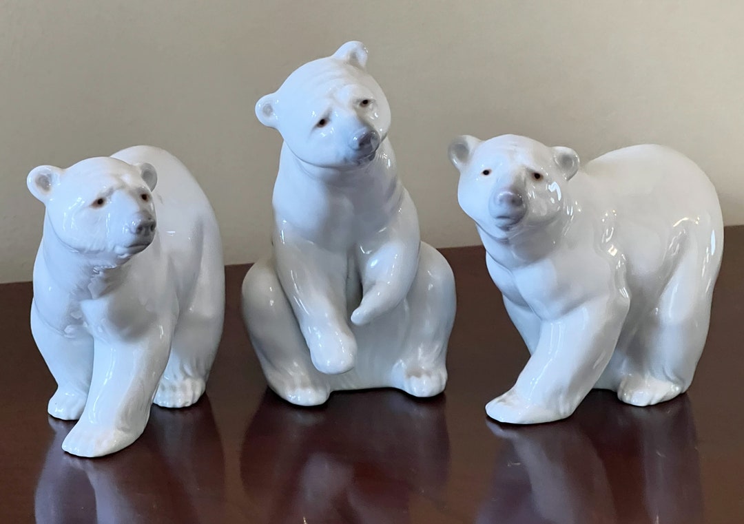 Lladro Polar Bear Set - Etsy
