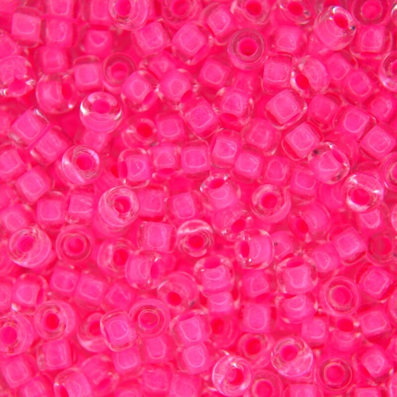 Pink 6/0 Seed Beads - Etsy UK