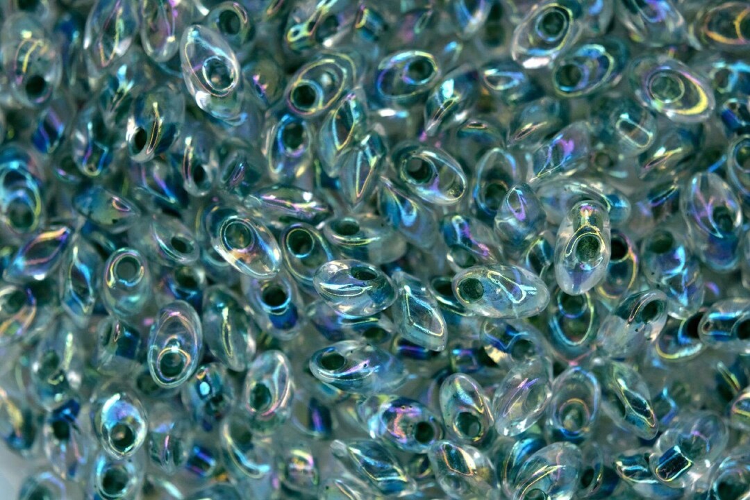 10g MIYUKI Long Magatama Japanese Beads 4x7mm 2148 Olivine Green Lined ...