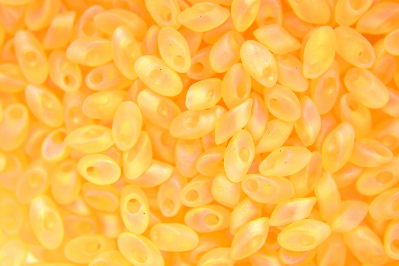 10g MIYUKI Long Magatama Japanese Beads 4x7mm Matte Transparent Light ...