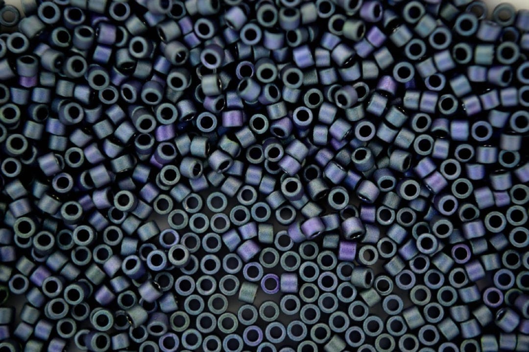 7.2g MIYUKI 11/0 Delica Japanese Seed Beads 1.6mm DB1052 Matte Metallic ...
