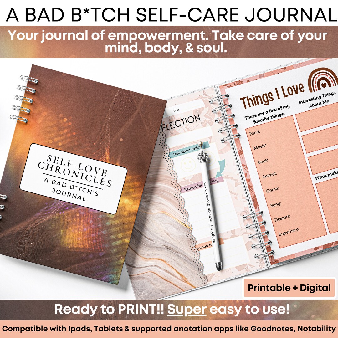 Self Care Journal Mental Health Journal Self Care Digital - Etsy