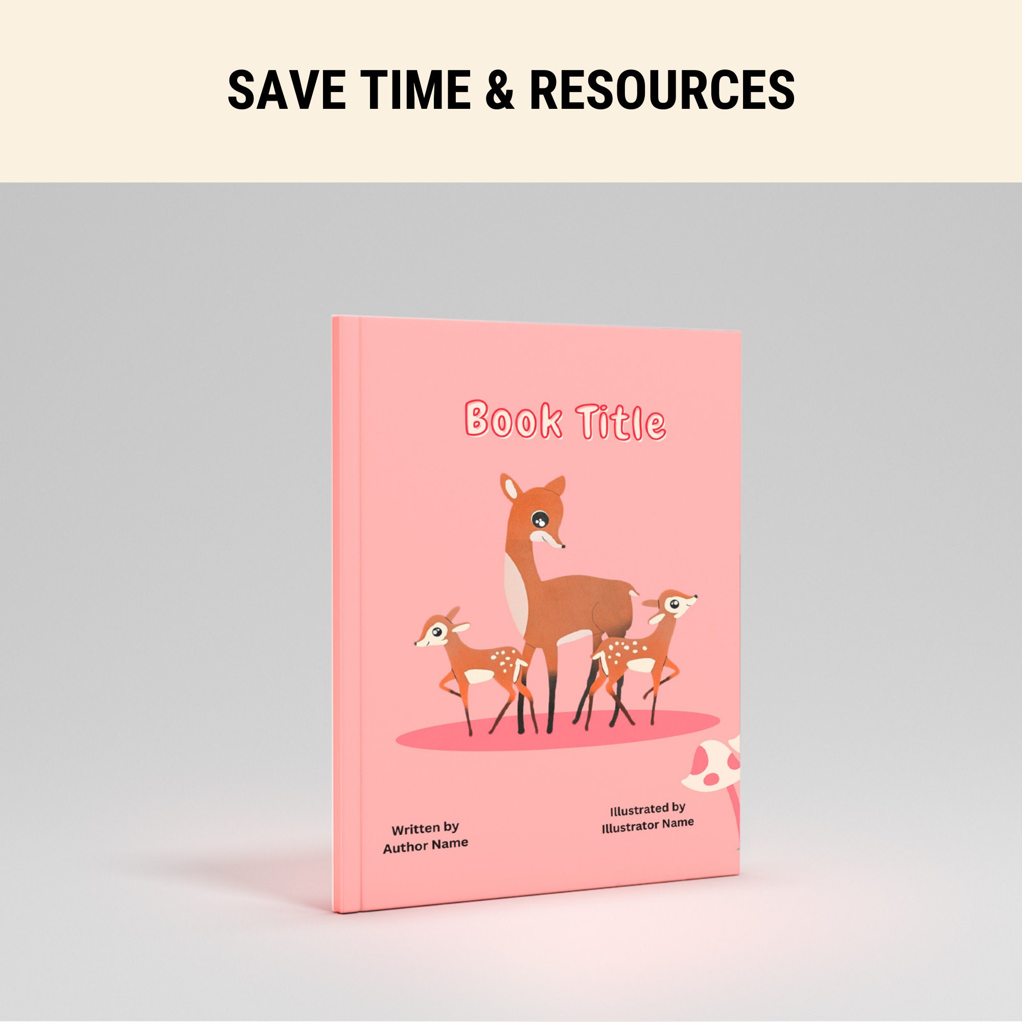 Picture Book Cover Template 8.5x11, Canva KDP Template, Book Cover ...