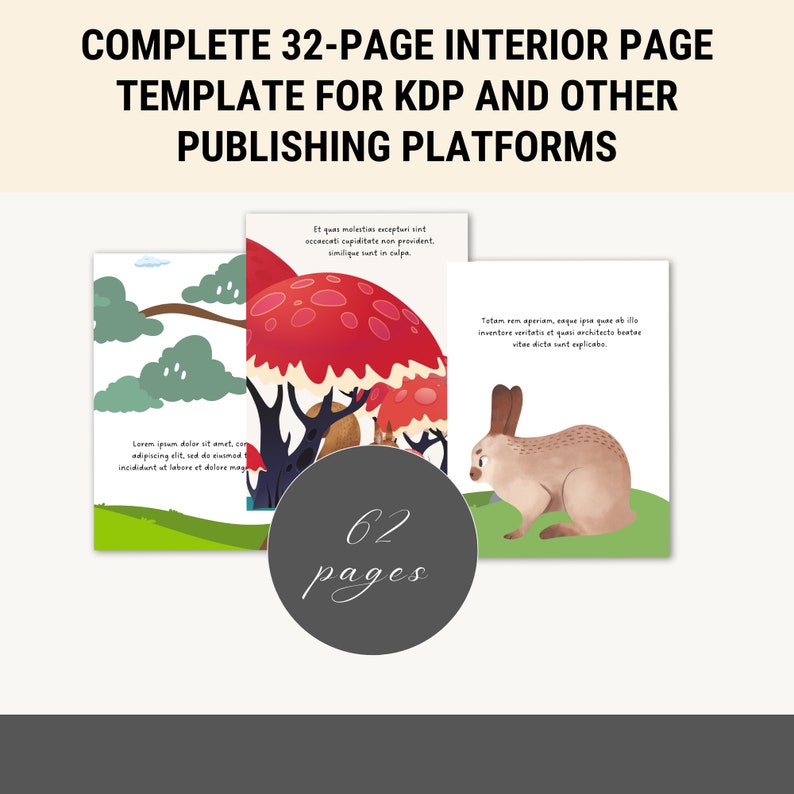 Children's Book Template 8x10 Amazon KDP Canva Template Children's Book ...