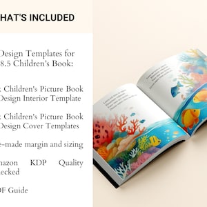 Children's Book Template Indesign 8.5x8.5, Premade Kids Book KDP, Kid ...