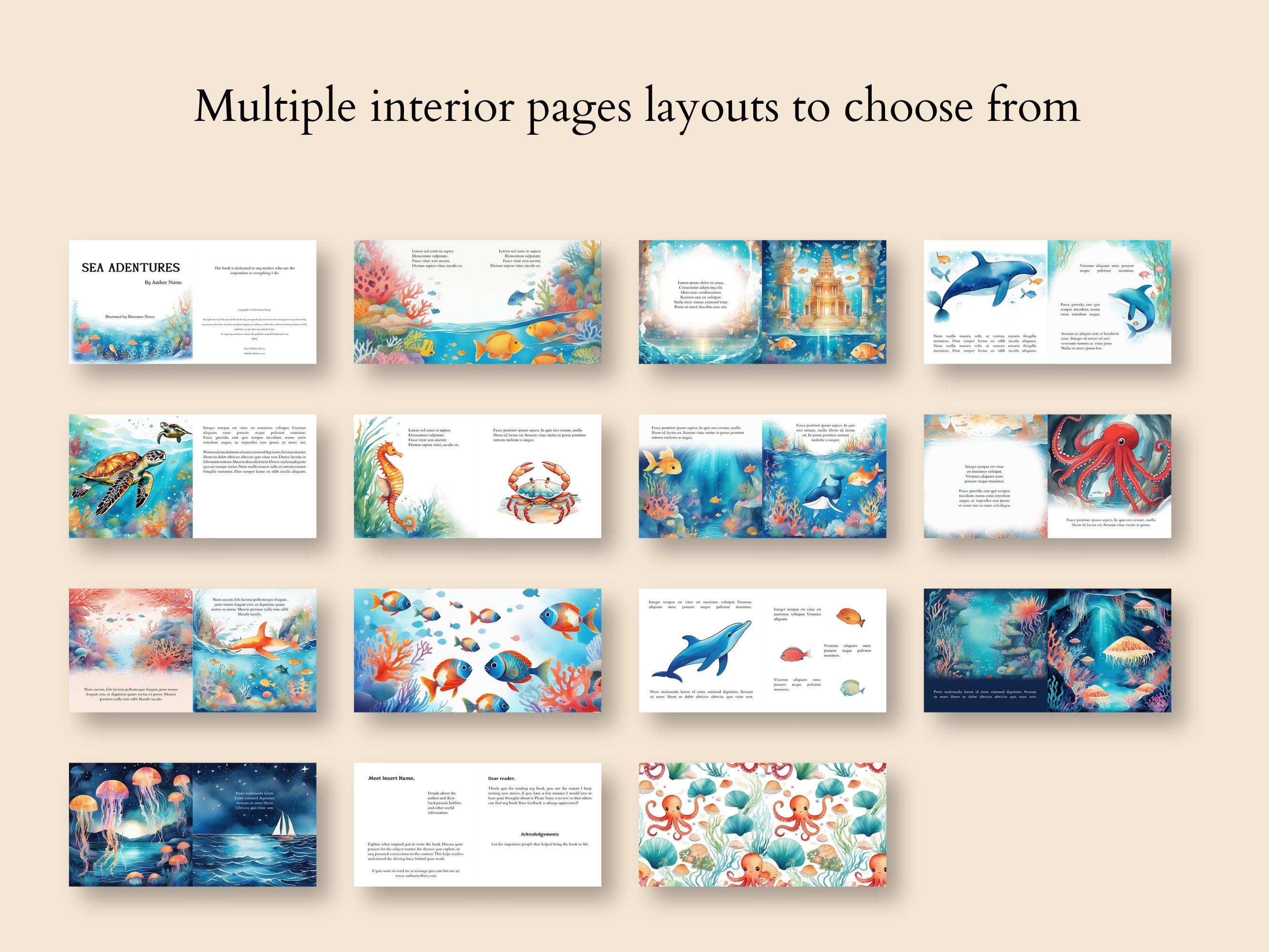 Children's Book Template Indesign 8.5x8.5, Premade Kids Book KDP, Kid ...