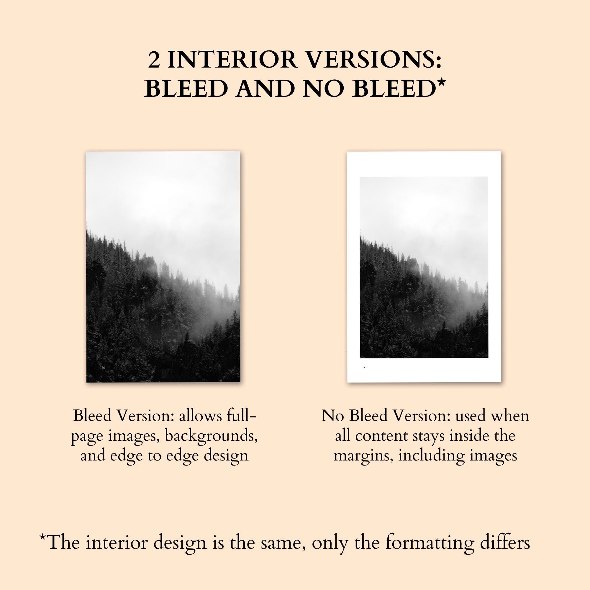 6x9 KDP Book Template, Editable Canva Interior and Covers With Bleed ...