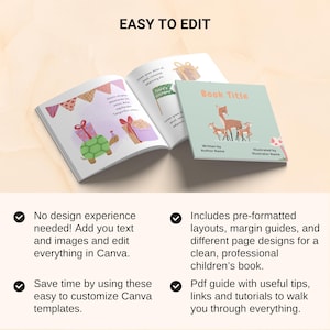 Children's Book Template 8.5x8.5, KDP Canva Template, Picture Book ...