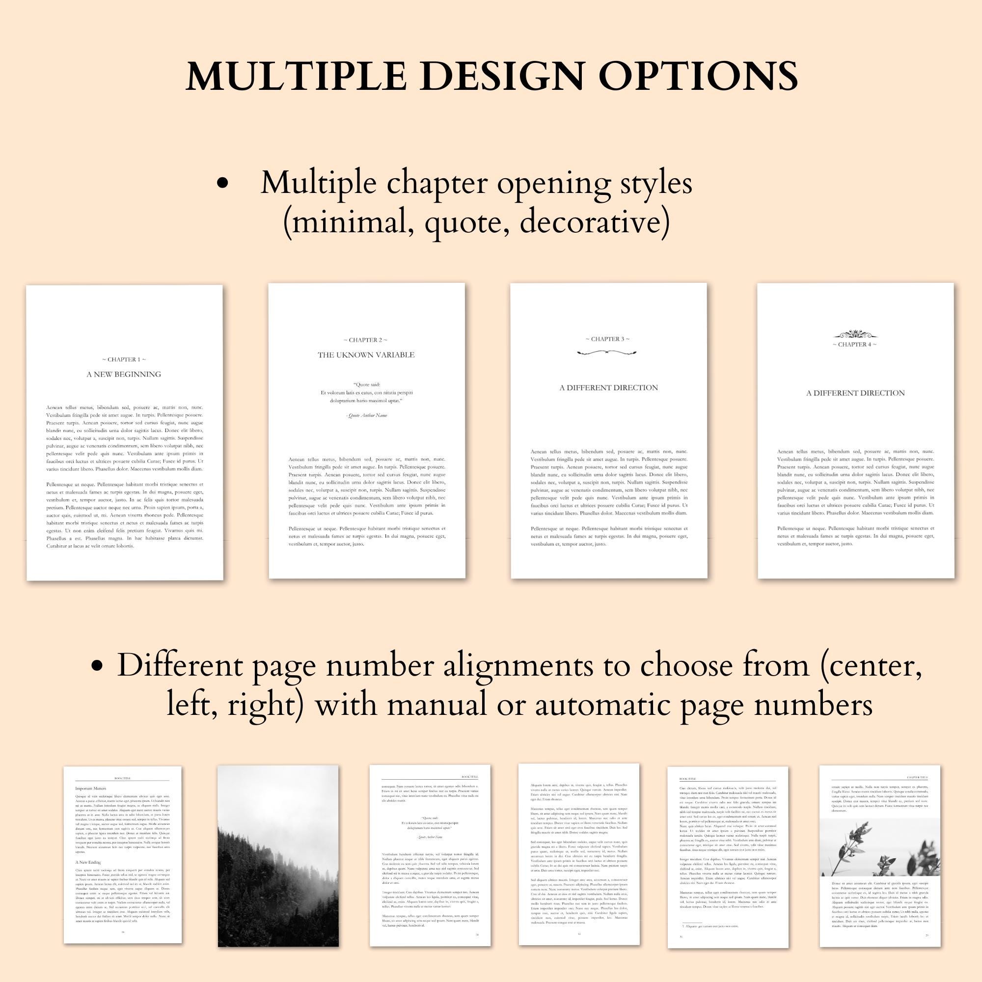 6x9 KDP Book Template, Editable Canva Interior and Covers With Bleed ...