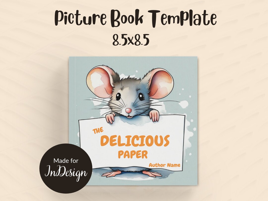 Children's Book Template Indesign 8.5x8.5, Premade Kids Book KDP, Kid ...