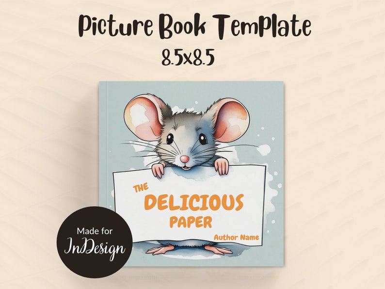 Children's Book Template Indesign 8.5x8.5, Premade Kids Book KDP, Kid ...