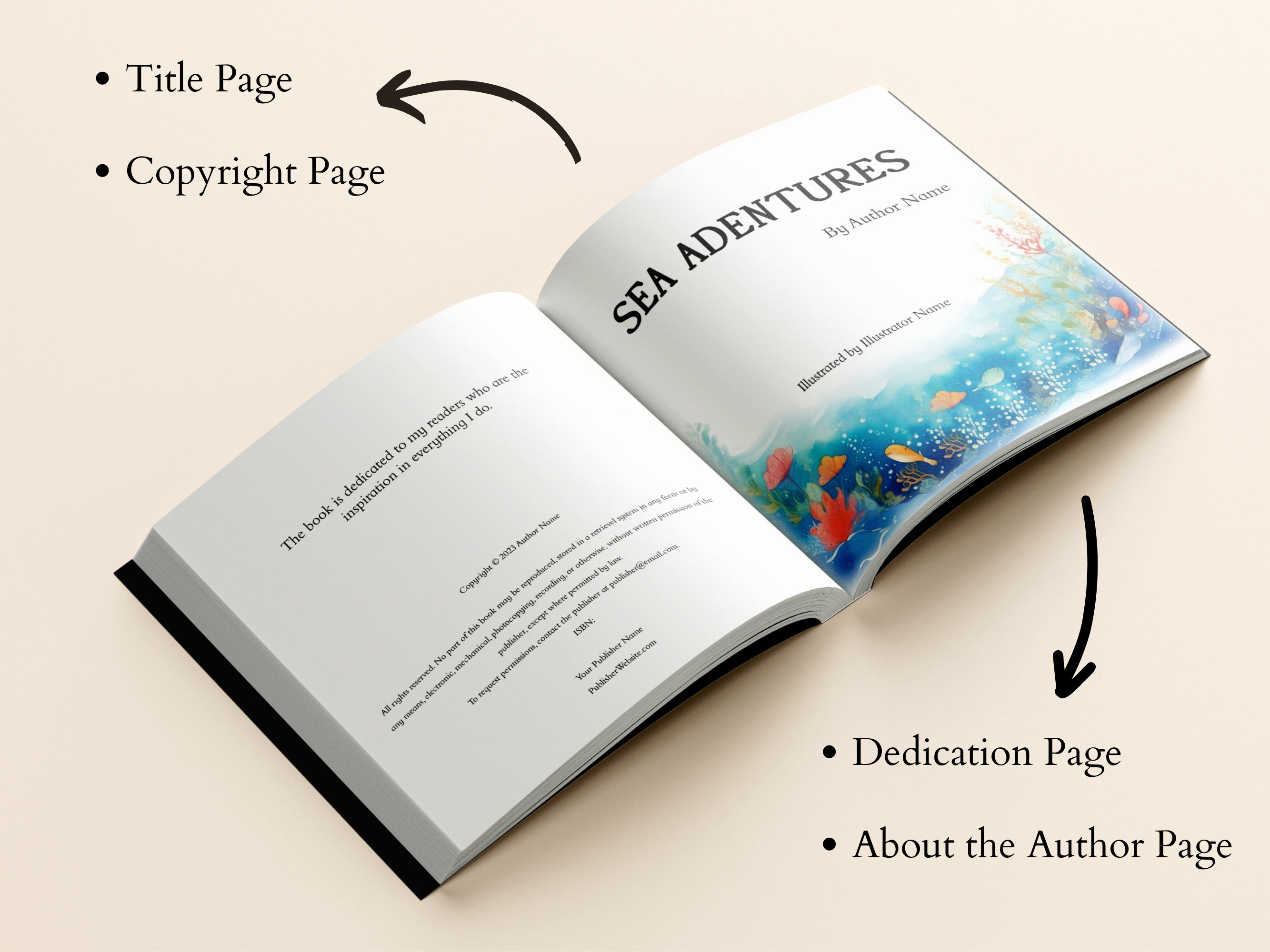 Children's Book Template Indesign 8.5x8.5, Premade Kids Book KDP, Kid ...