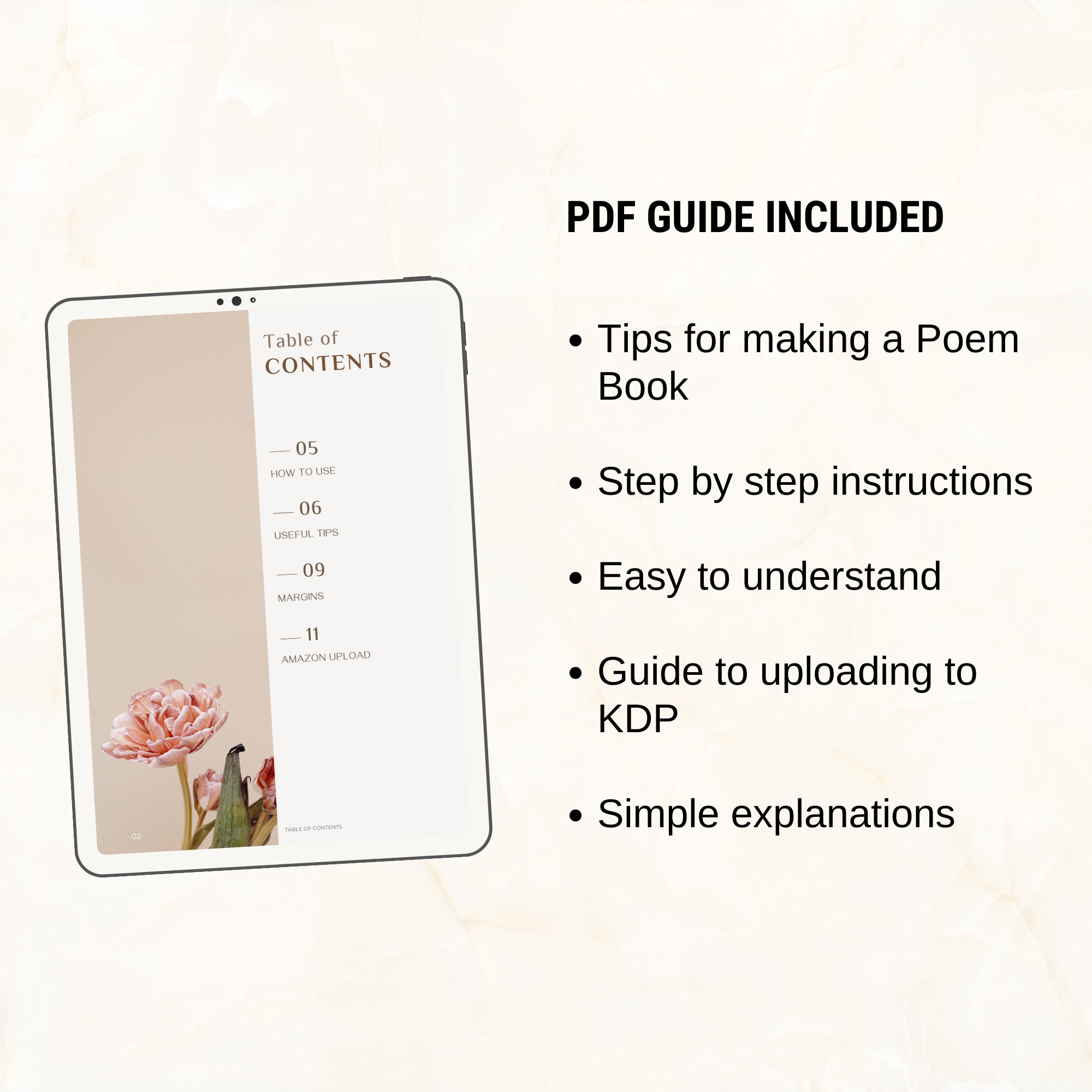KDP Poetry Template 6x9 Book, Canva Poetry Template, Amazon KDP Self ...