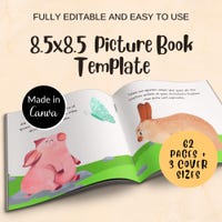 Children's Book Template 8.5x8.5, KDP Canva Template, Picture Book ...