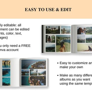 Custom Digital Photo Album Template 10x10, Digital Scrapbook Coffee ...