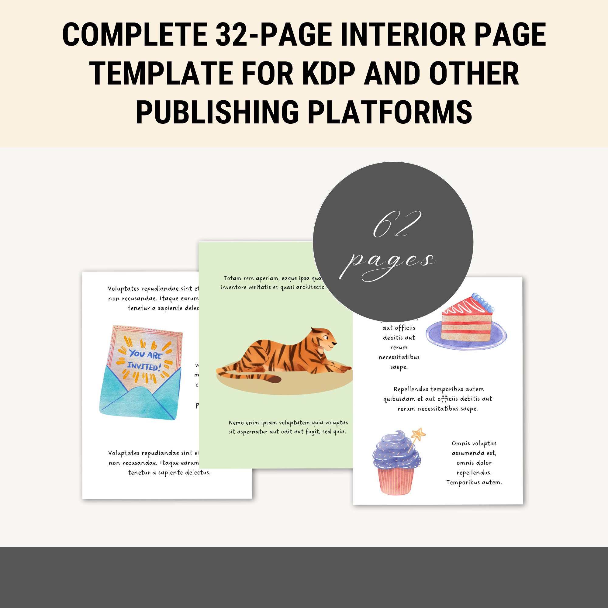 Childrens Book Canva Template 7x10 Amazon KDP Book Template Canva Book ...