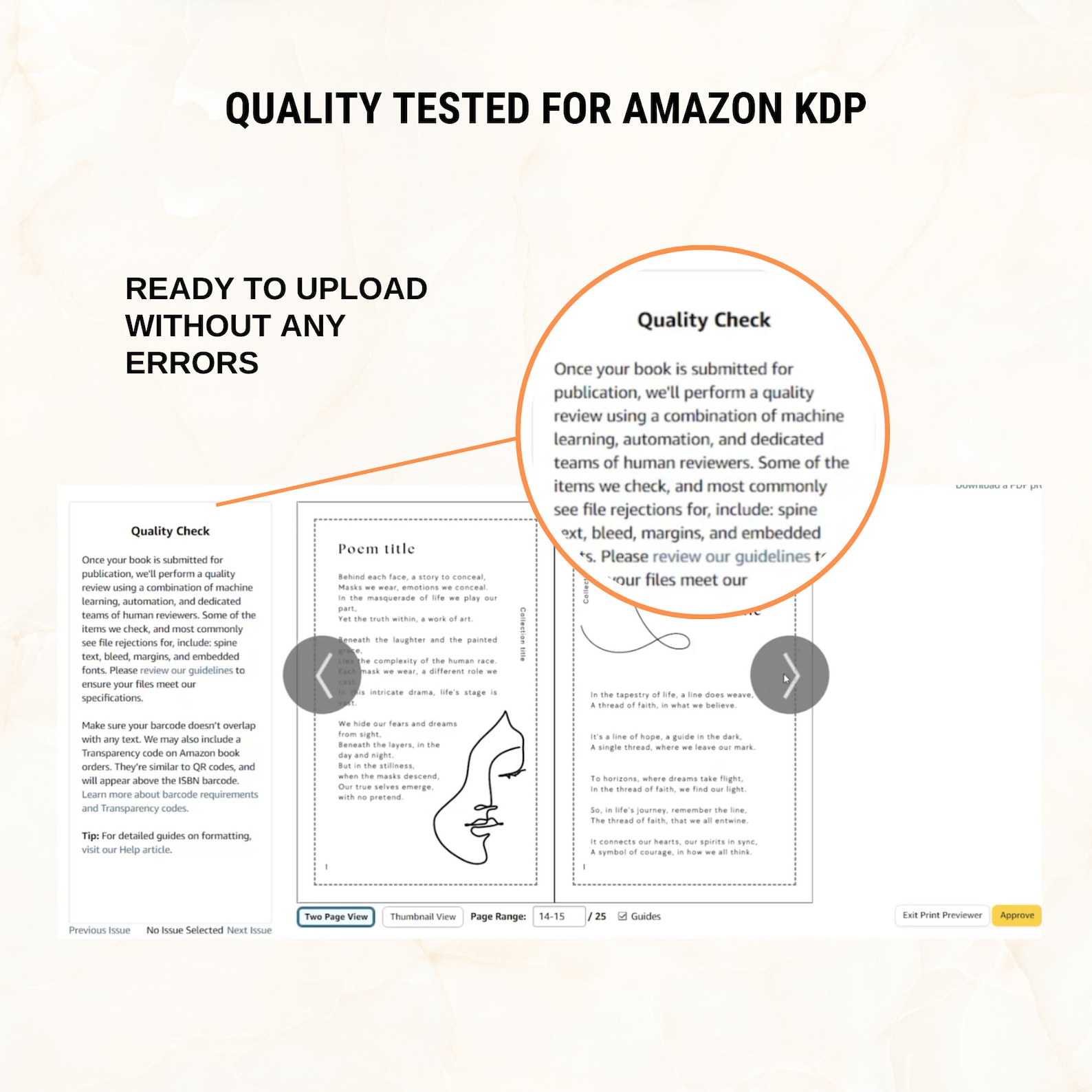KDP Poetry Template 6x9 Book, Canva Poetry Template, Amazon KDP Self ...